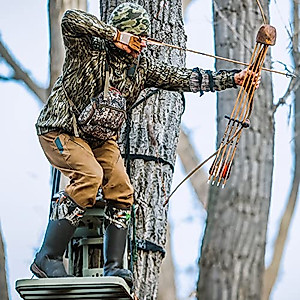 HISEA Rubber Rain Boots for Men, Waterproof Insulated Neoprene Hunting Boots, Durable Anti-Slip Outdoor Mud Boots for Hunting Gardening Farming Fishing Yard Working, Adjustable Calf, Size 6 Black