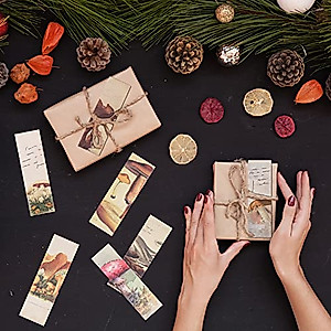 cobee Vintage Paper Bookmarks, 30 Pieces Classic Reading Bookmarks Aesthetics Book Markers for Book Lovers Gift for Women Men Teachers Students Friends(A)