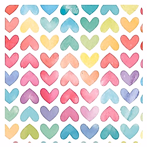 BapronBaby Sweethearts Wet Dry Bag - Waterproof Two Zipper Pockets - Reusable for Mealtime, Diapers, Stroller, Snacks, Swimsuits - Machine Washable - 11" x 9"