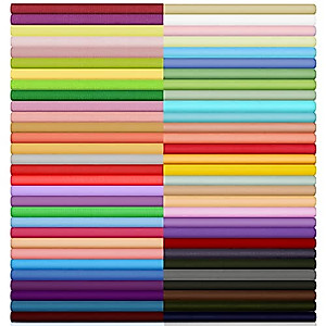 80 Pcs Solid Color Fabric Cotton Fat Quarters 10 x 10 Inch Fabric Squares Fabric Scraps Pre Cut Quilt Squares Fabric Bundles for DIY Crafting Sewing Quilting Patchwork Craft, Assorted Color