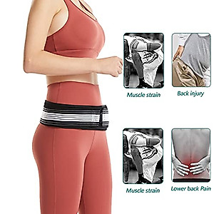 Paskyee Si Belt for Women and Men - Stabilizing Si Brace Alleviates Inflammation Pelvic Belt - Anti-Slip Si Joint Belt - Trochanter Sacroiliac Support Belt