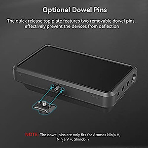 SmallRig Quick Release Plate with 1/4" Screw, HawkLock Quick Release Top Plate for Stabilizer, Action Camera, Monitor, LED Light, QR Top Plate for SmallRig HawkLock Quick Release System - 3730B