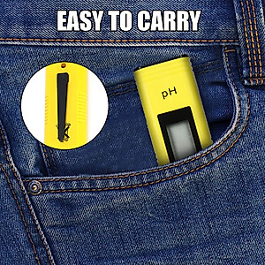 PH Meter Digital Water Tester, 0.01High Accuracy Water Quality Tester Pen with 0-14 PH Measurement Range for Drinking Water, Plant, Swimming Pool