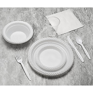 BaydenB Durable and Convenient Plastic Disposable Bowls for Parties and Events (12 Oz Bowls, 100 Pcs)