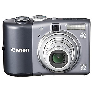 Canon Powershot A1000IS 10MP Digital Camera with 4x Optical Image Stabilized Zoom (Grey)