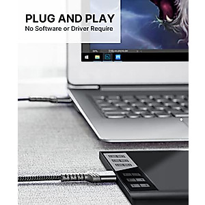 JSAUX USB 3.0 A to A Male Cable, USB 3.0 to USB 3.0 Cable 2 Pack(3.3ft+6.6ft) USB Male to Male Cable Double End USB Cord Compatible for Hard Drive Enclosures, DVD Player, Laptop Cooler and More(Grey)