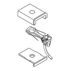 HO Whisker Shelf Coupler, 19/64" Center (2pr)