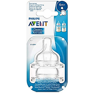 Avent Airflex 6m+ Teats for Thick Feeds x2