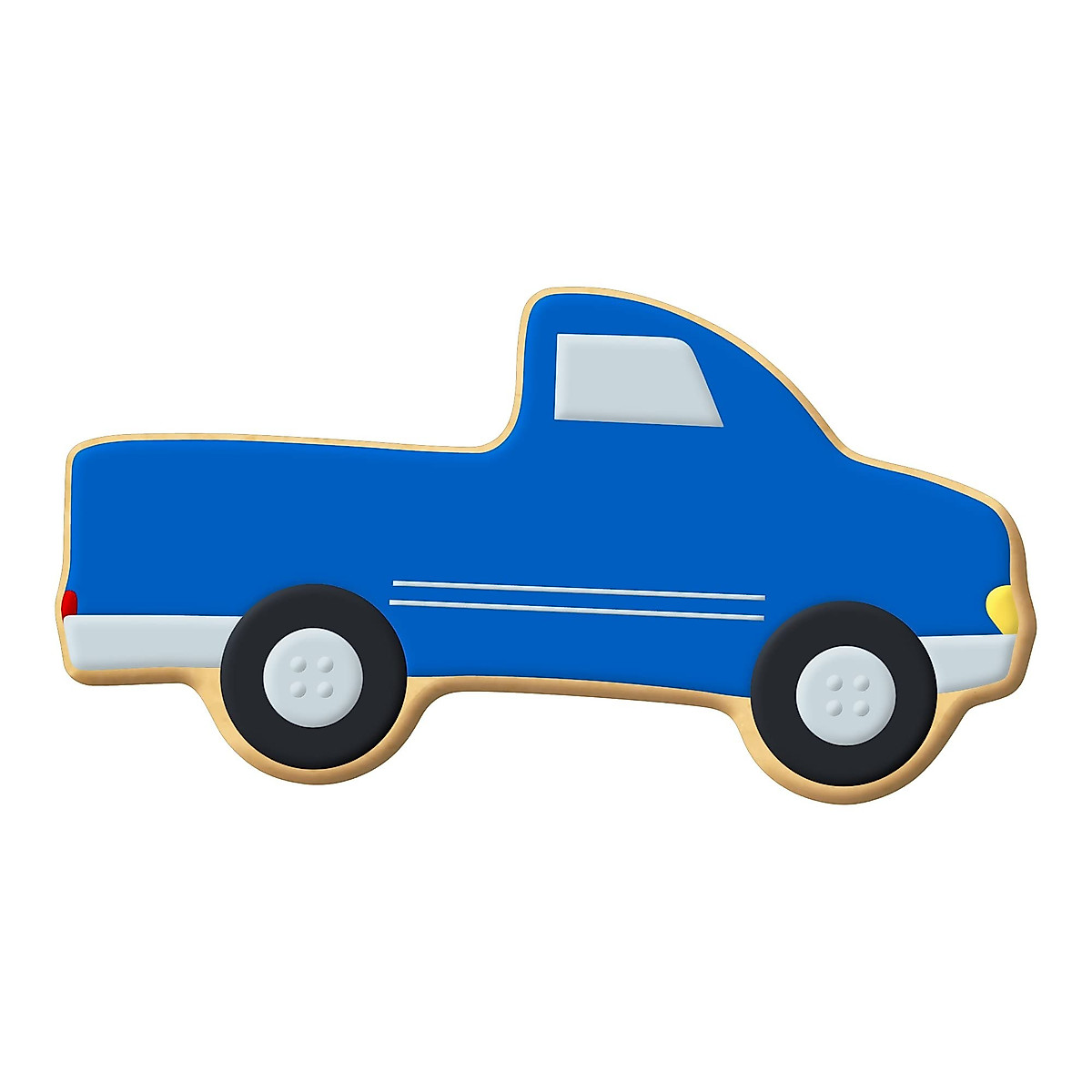 Pick Up Truck Cookie Cutter 4 Inch – Made in the USA – Foose Cookie Cutters Tin Plated Steel - Pick Up Truck Cookie Mold