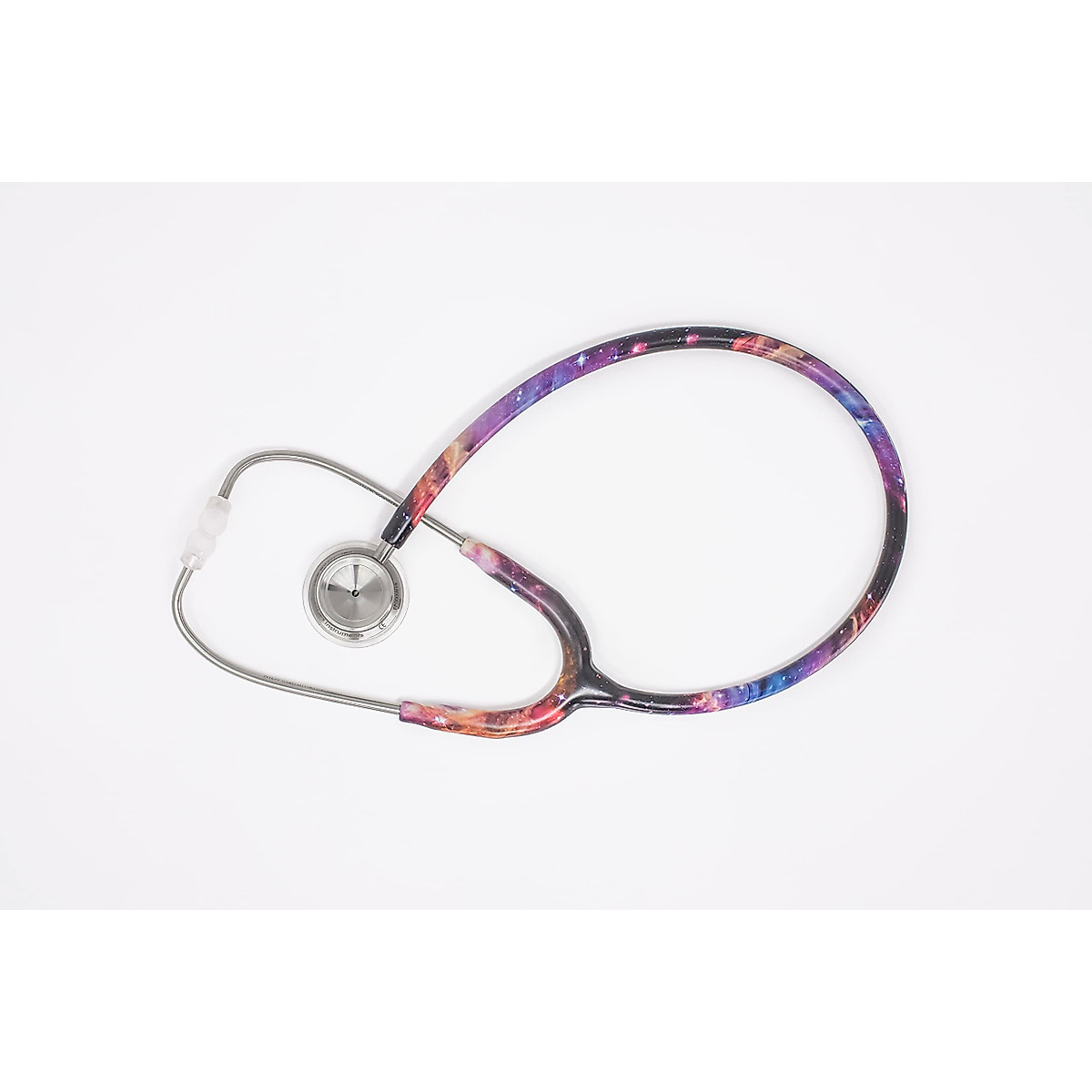 MDF Instruments MD One Stainless Steel Premium Dual Head Pediatric Stethoscope - Limited Edition MPrints - Galaxy (MDF777C-GX) + Medical Travel Case - Medium (MDFSCM12)