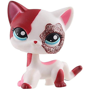 Arkindy 4PCS Random LPS Collie Cocker Spaniel Great Dane Dog Deer Shorthair Kitten Cat Dragon Beagle Husky Pet Shop Animal Action Figures Kids Boys Girls Gift