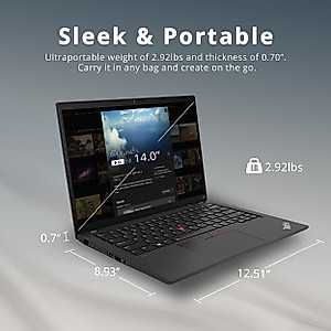 Lenovo 2022 Thinkpad T14 14" WQXGA FHD IPS 300 nits Business Laptop, Intel Core i5-1235U (Beats i7-1165g7), 16GB RAM, 512GB PCIe SSD, Backlit Keyboard, Windows 10 Pro, Black, 32GB USB Card