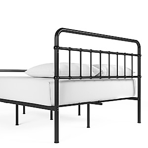 ZINUS Florence Metal Platform Bed Frame / Mattress Foundation / No Box Spring Needed / Easy Assembly, Black, King