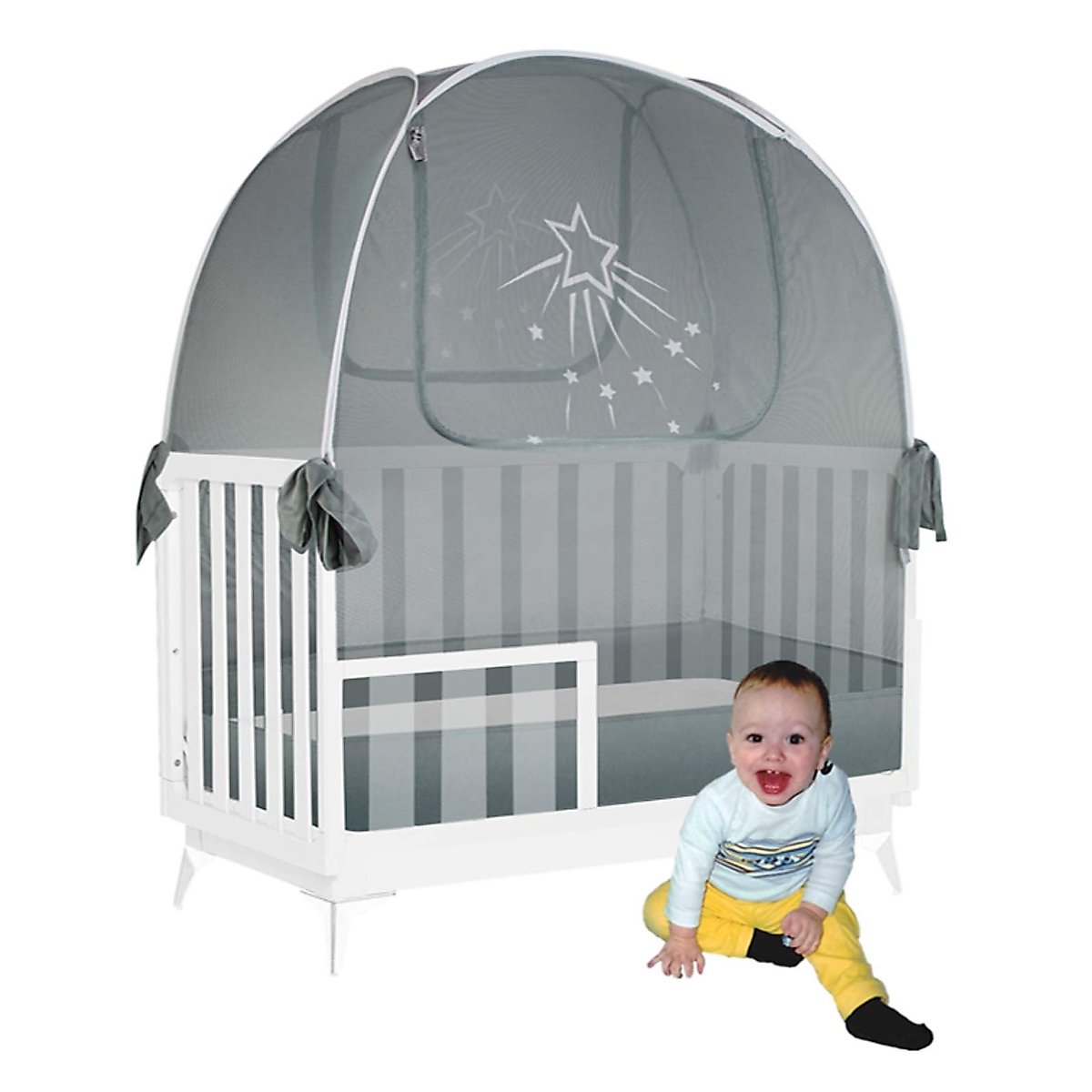 Aussie Cot Net - Baby Crib Tent to Keep Baby from Climbing Out - Toddler Proof Crib Netting Mosquito Net