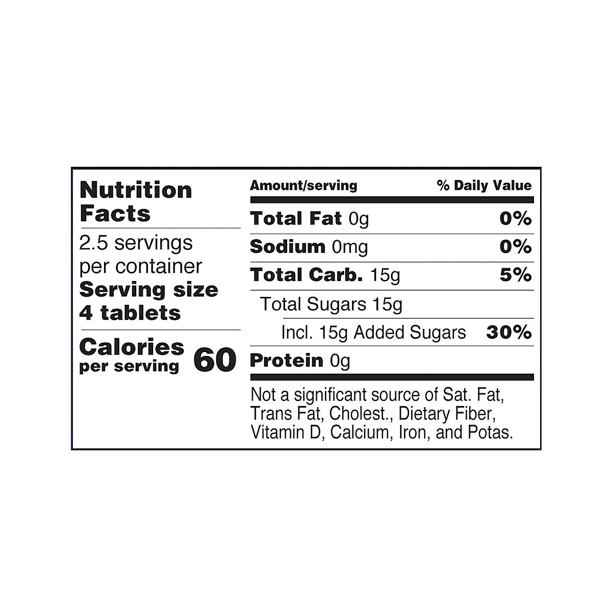 TRUEplus Glucose Tablets, Orange Flavor - 6X 10ct Tubes