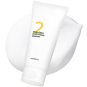 numbuzin No.2 Deep Clean Fresh Cream Cleanser | Foam Cleanser, Gentle Exfoliation, Deep Cleansing, Natural Ingredients | Blackheads, Excess Oil, Dead Skin Cells | Korean Skincare, 4.05 fl. oz.