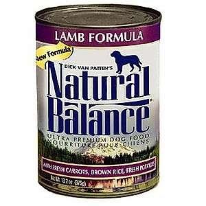 Natural Balance Pet Foods 723633001571 13 oz Ultra Premium Lamb Formula Canned Dog Food - Case of 12