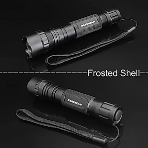 DARKBEAM Red Light Flashlight Tactical LED Rechargeable, Zoomable Portable Handheld Red-Light for Fishing Hunting Detector Astrophotography