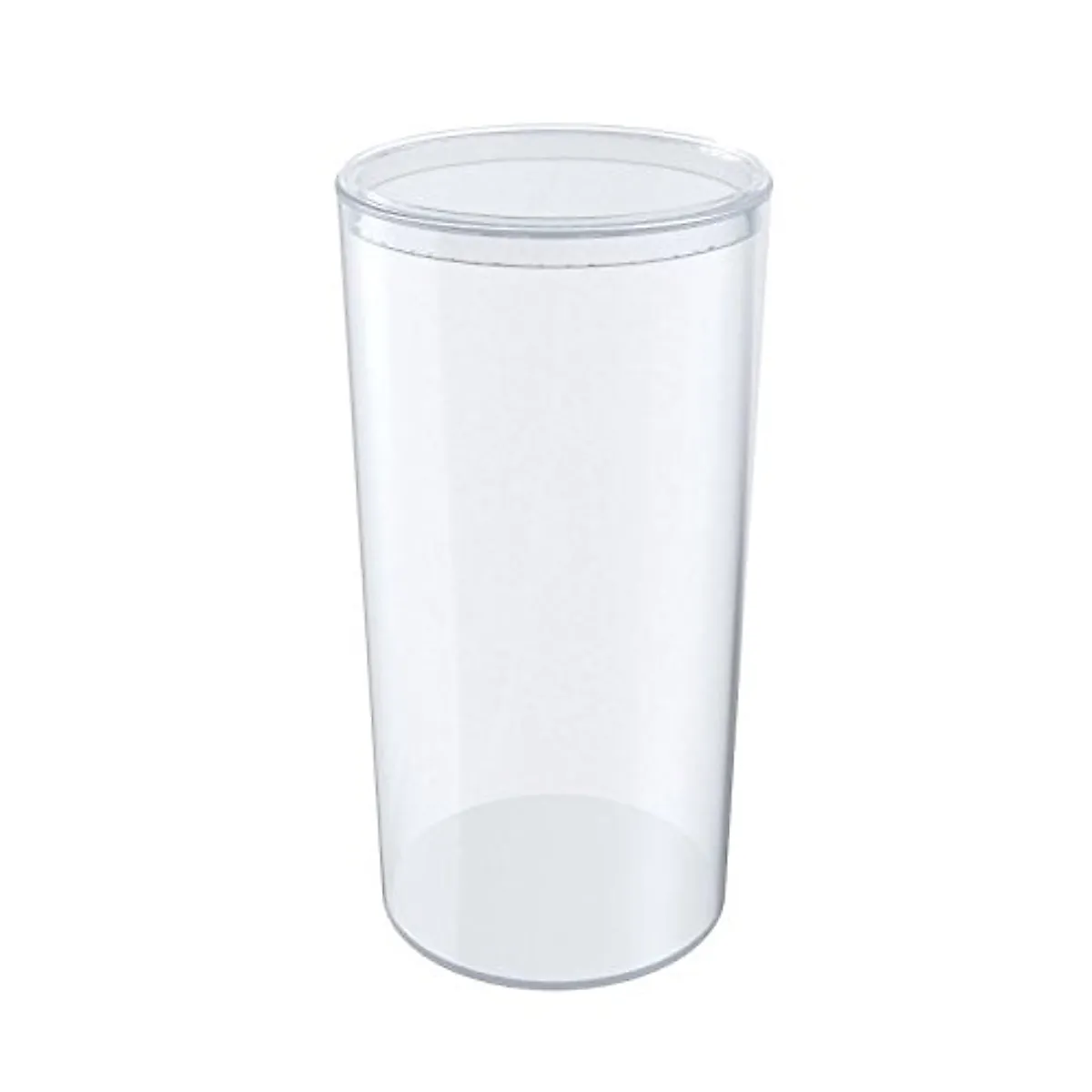 Clear Large Rigid Plastic Box 12 1/2" x 8 1/2" x 8 1/2" with Variety Boxes Inside (Round 4 1/4" Dia, 8" X 4" Rectangle, and 4" x 4" Square and Others)