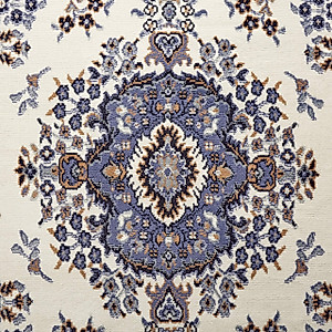 Home Dynamix Premium Sakarya Traditional Medallion Border Area Rug, Porcelain, 5'2"x7'4" Rectangle