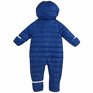 Eddie Bauer Infants' Snowsuit - Heavyweight Quilted Bodysuit - Outerwear Footed Jumpsuit Coveralls for Baby Boys/Girls, 0-18M, Size 3-6 Months, Navy Blue
