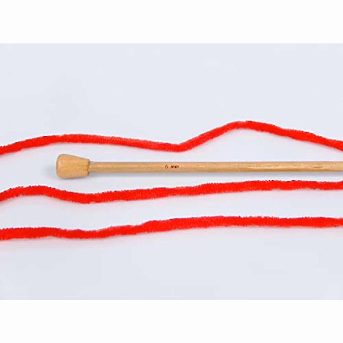 Lot of 4 x 100gr Skeins Ice Yarns Velvet Chenille Hand Knitting Yarn Red