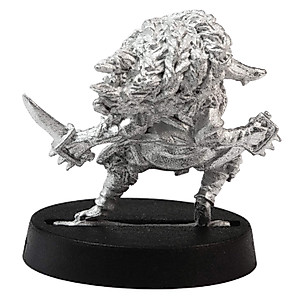 Stonehaven Miniatures Female Goblin Rogue Miniature Figure, 21mm - 100% Pewter Metal - Includes Slotted Creator Base - for 28mm Scale Table Top War Games - Designed & Made in USA