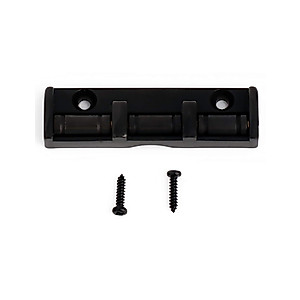 Holmer 6 String Metal Guitar Roller Nut 3 Saddles with Screws Compatible with Strat or Tele Electric Guitar Black.