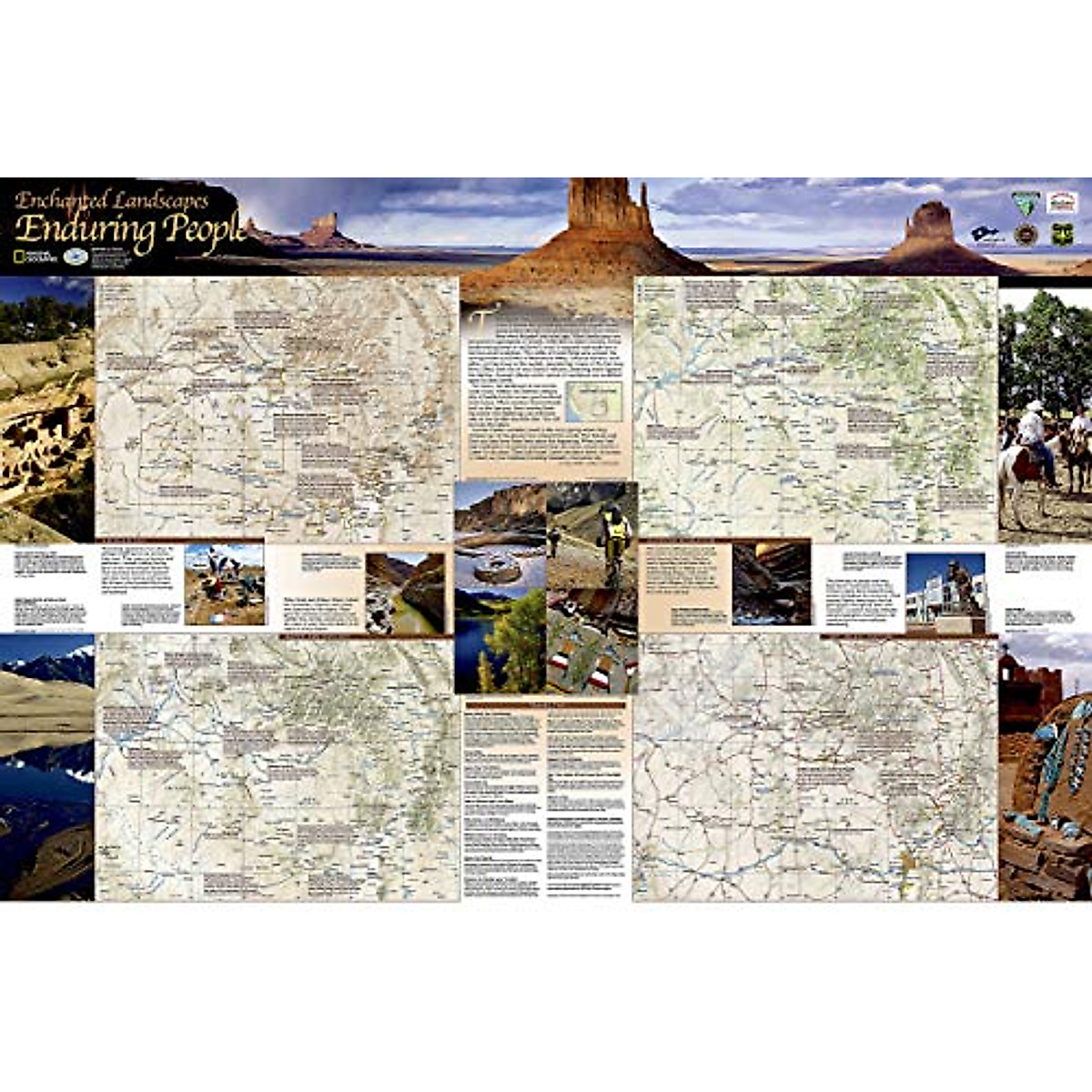 Four Corners [Trail of the Ancients] (National Geographic Destination Map)