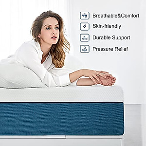 Molblly King Size Mattress, 10 inch Cooling-Gel Memory Foam Mattress in a Box, Breathable Bed Mattress for Cooler Sleep Supportive & Pressure Relief? 76" X 80" X 10"