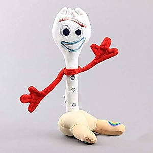 Yevt - Forky Toy Story 4 Big Plush Toy Story Forky with Stickers Set 11 Inches