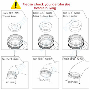 ROLYA 1080° Swivel Faucet Extender Bathroom Rotating Tap Attachment With CUPC Certification Aerator Oil Rubbed Bronze