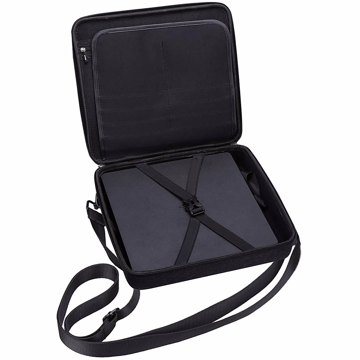 Aproca Hard Carrying Case Compatible with Sony Playstation 4 Slim (PS4 Slim) 1TB Console (Dark Blue-Lite Version)