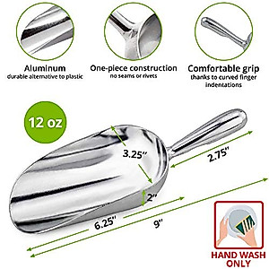CUSINIUM Aluminium Popcorn Scoop w/Popcorn Salt Shaker with Handle Bundle