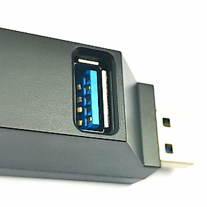DEVMO 2pcs USB 3.0 Hub, Fanshu 3 Port Mini Portable Fast High Speed Bus Powered Data USB Hub Transfer, Splitter Box Adapter Expansion for PC Notebook Laptop Computer Mac Linux Windows