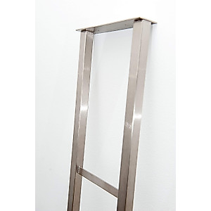 VintageView Wall Series Frame - Up to 162 Bottle Floating Wine Rack - Stylish Modern Wine Storage with Label Forward Design (Brushed Nickel, 10')