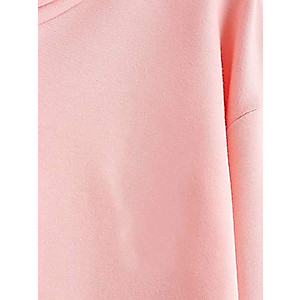 Imily Bela Kids Crop Tops Girls Hoodies Cute Plaid Long Sleeve Fashion Sweatshirts Pink