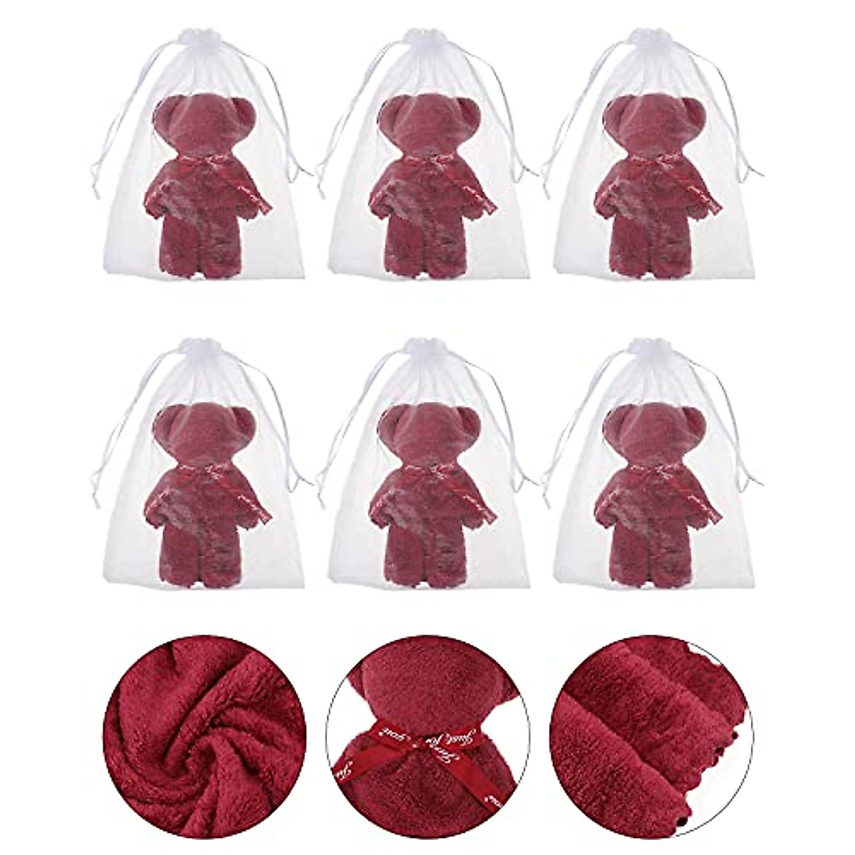 Veemoon 1 Set Adorable Bear Shaped Towel Decorative Washcloth Face Washing Towel