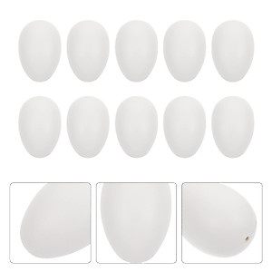 IMIKEYA 50pcs DIY Hand-painted Easter Egg Plastic Easter Eggs DIY Fake Egg Props Easter Egg Hunt, Surprise Egg, Easter Hunt Home Decor, Easter Theme Party Supplies