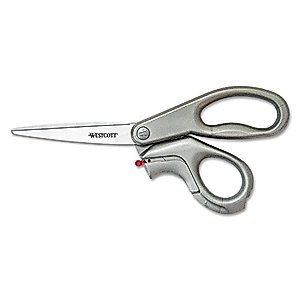 Westcott 13227 Ez-Open Scissors And Box Cutters, 8-Inch Long, Grey