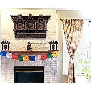 100% Cotton Healing Lama Original Tibetan Wind Horse Prayer Flags. Authentic Buddhist Flags Blessed by a Lama. (Pack of 50 Flags(6.5"X6.5")