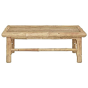 Garden Table,Outdoor Patio Garden Table Indoor and Outdoor Furniture for Garden, Balcony, Backyard, Dining Room,25.6"x25.6"x11.8" Bamboo