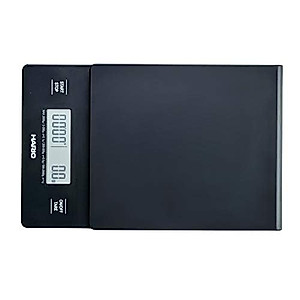Hario V60 Drip Coffee Pour Over Scale, Black (New Model)