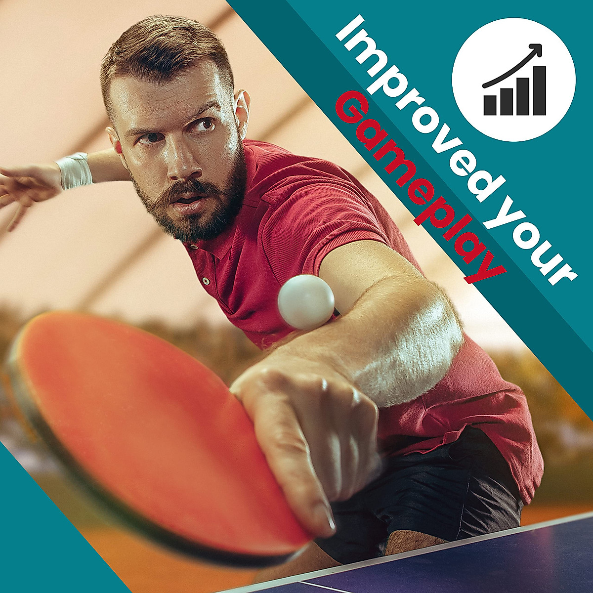 SereneLife Professional Ping Pong Paddle Set - Table Tennis Paddles and Balls Set w/ 4 Ping Pong Rackets, 8 Table Tennis Balls, Paddle Case - 2 or 4 Players Professional & Recreational Games - SLPPRAC