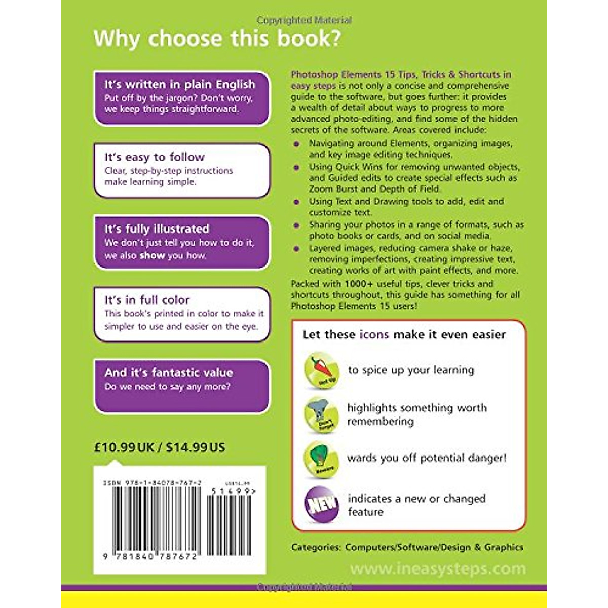 Photoshop Elements 15 Tips Tricks & Shortcuts in easy steps