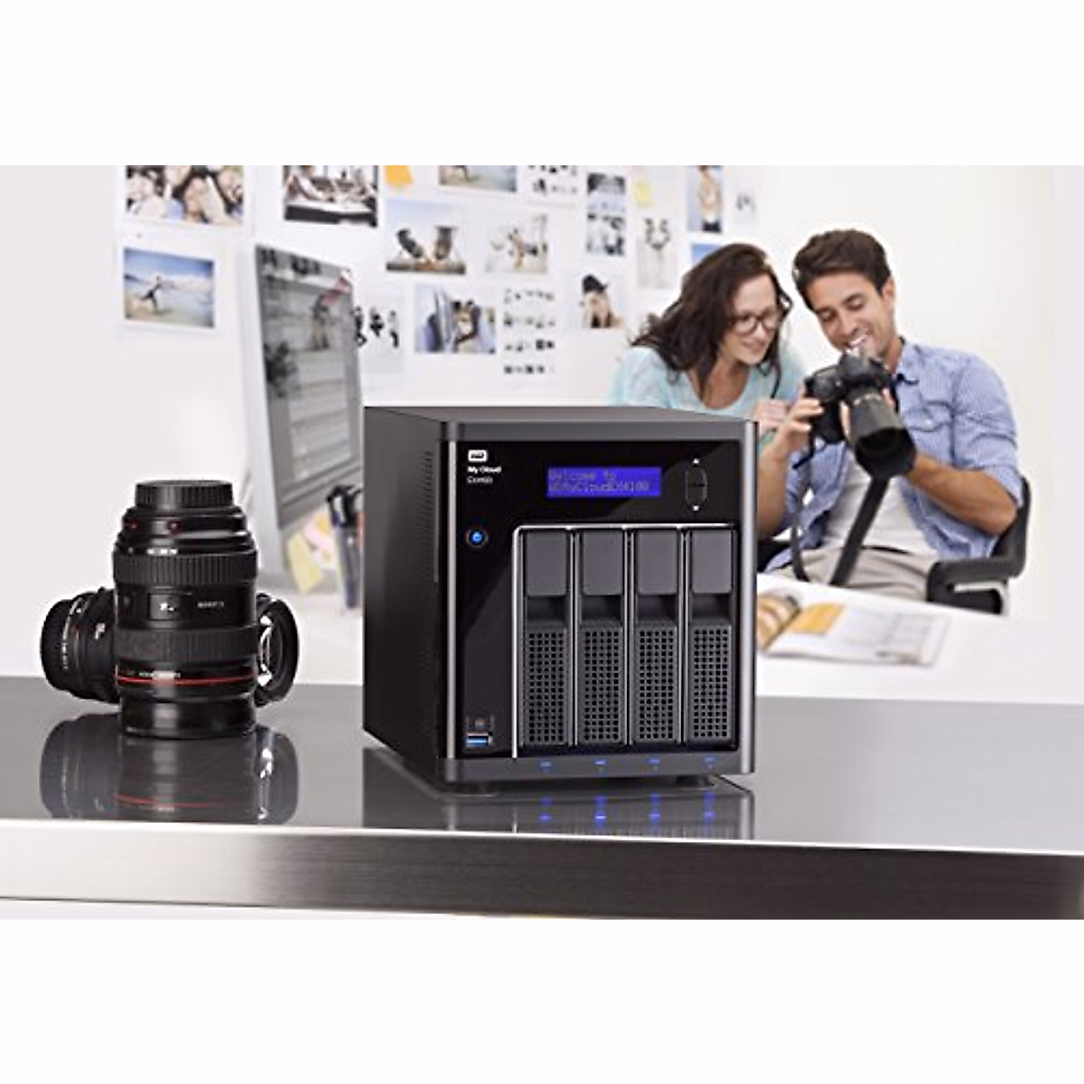 WD 24TB My Cloud EX4100 Expert Series 4-Bay Network Attached Storage - NAS - WDBWZE0240KBK-NESN