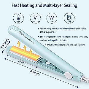 Bag Sealer - Portable Handheld Heat Vacuum Sealers,Mini Plastic Sealing Machine for Food Storage,Plastic Bags, Snack Bags, Chip Bags(Black)