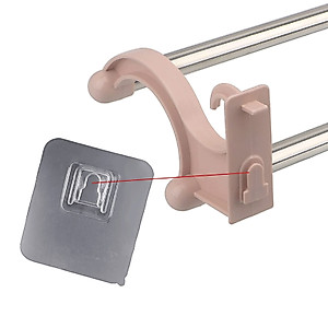 Yulhao Bar Counter Bathroom Kitchen Rack Double Towel Rack, Household Storage Stainless Steel Door Cabinet Rack (Color : Purple)