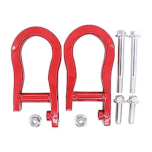 XtremeAmazing 2Pcs Front Left Right Lower Red Tow Hooks for Silverado Sierra 1500 LD Limited