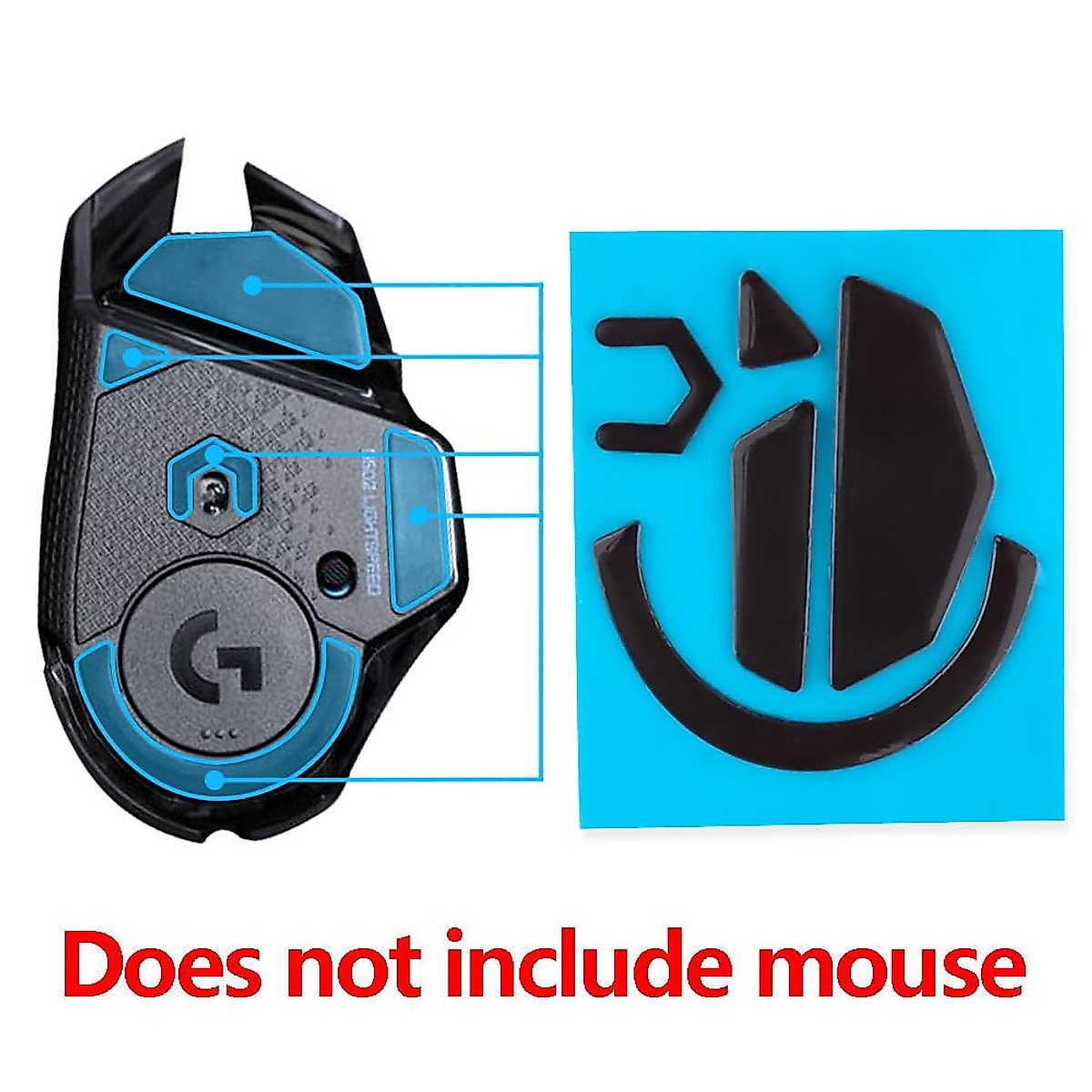 HUYUN 2Sets Mouse Skates Pads Mouse Feet Replacement for Logit G502 Lightspeed Hero Wireless Gaming Mouse